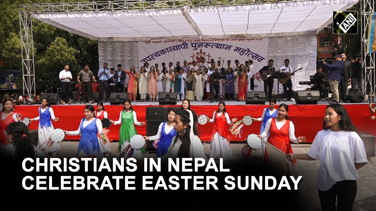 Christians in Nepal mark Easter Sunday, hold mass prayers - YouTube