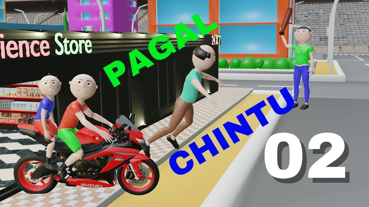 PAGAL CHINTU PINTU 02 | SHOP CARTOON VIDEO | CHINTUPINTUTOONS - YouTube