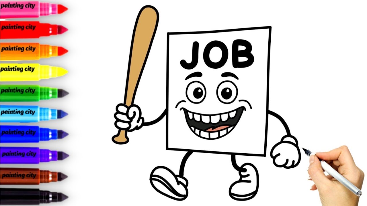How to Draw Job Job Job Sahur – Stylized Character Tutorial for ...