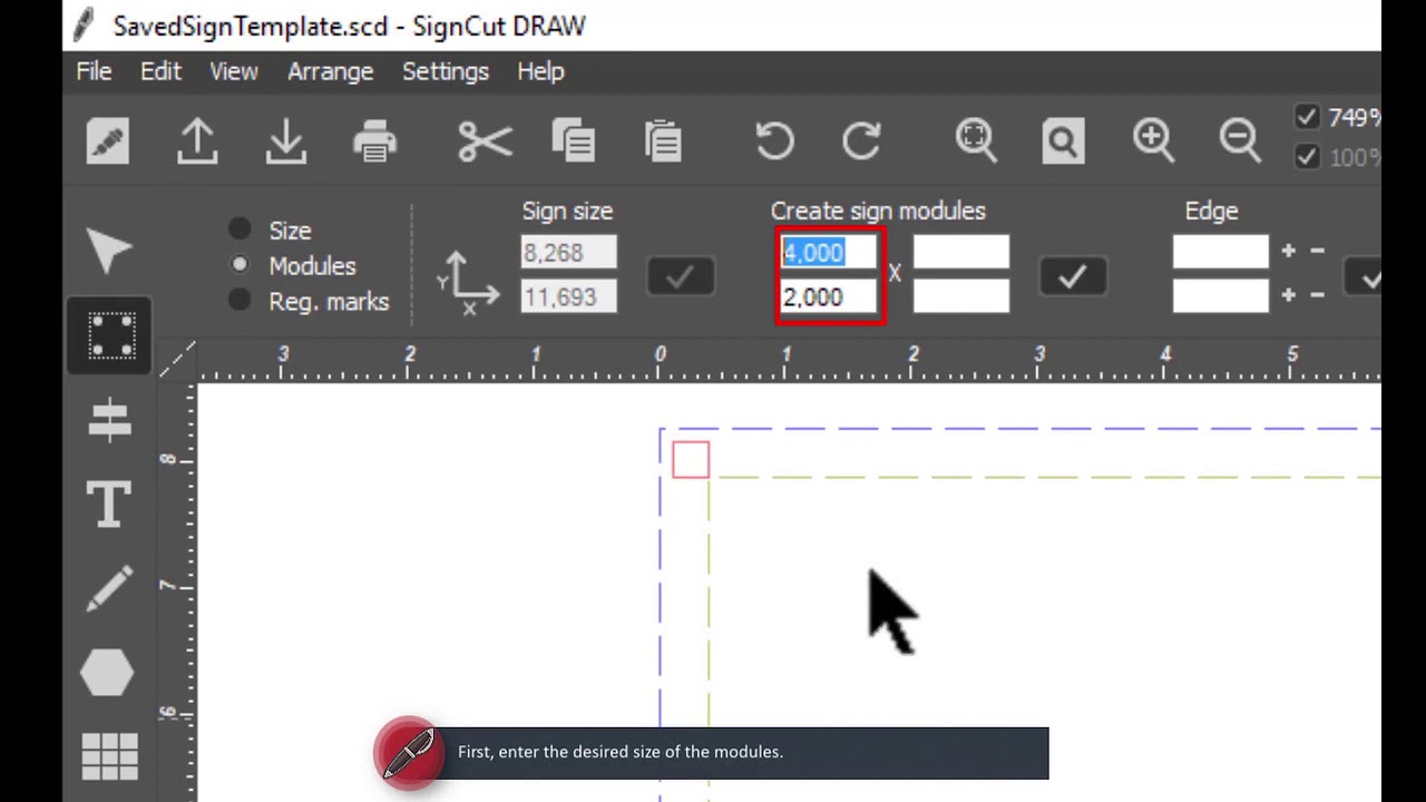 Sign setup - SignCut Draw - YouTube