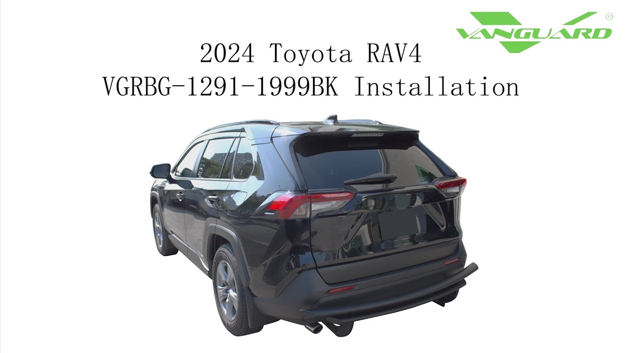 2019-24 Toyota RAV4 Double Layer Rear Bumper Guard Installation - YouTube