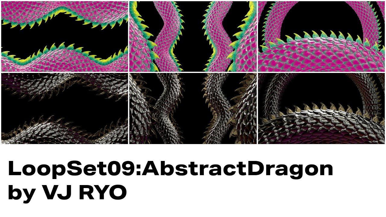 VJ RYO LoopSet08 : abstract Dragon, dorsal fin - YouTube