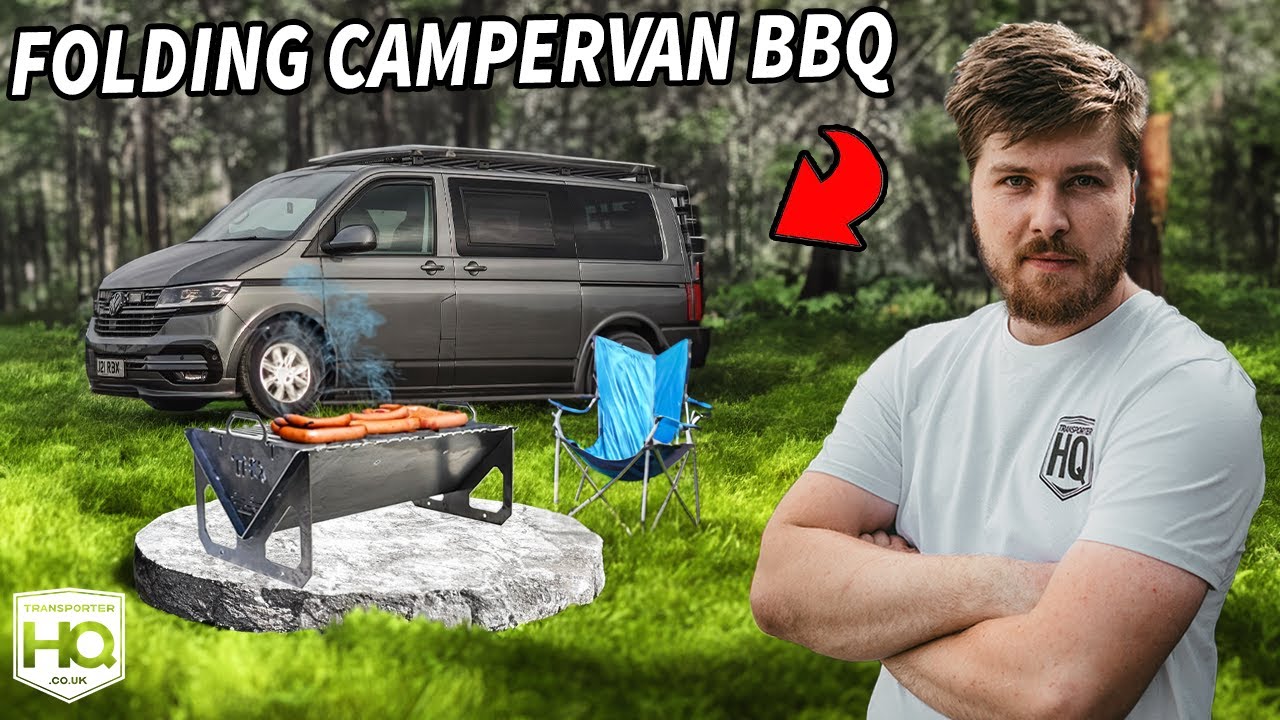 Folding BBQ and Fire Pit for your Campervan - YouTube