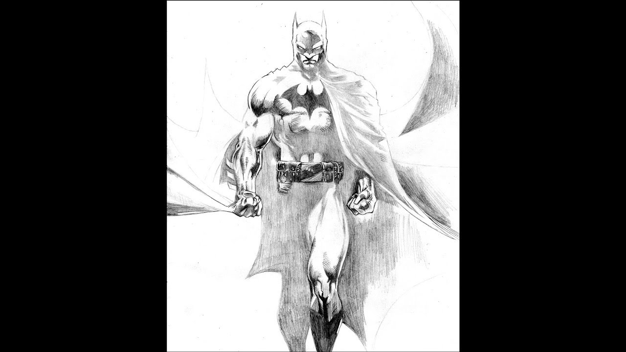 Speed Drawing Batman - YouTube