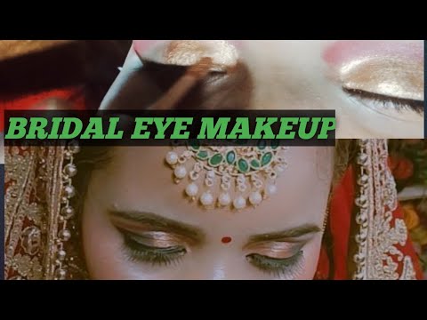 eye makeup//bridal eye makeup// BRIDAL EYE MAKEUP TUTORIAL//step by ...