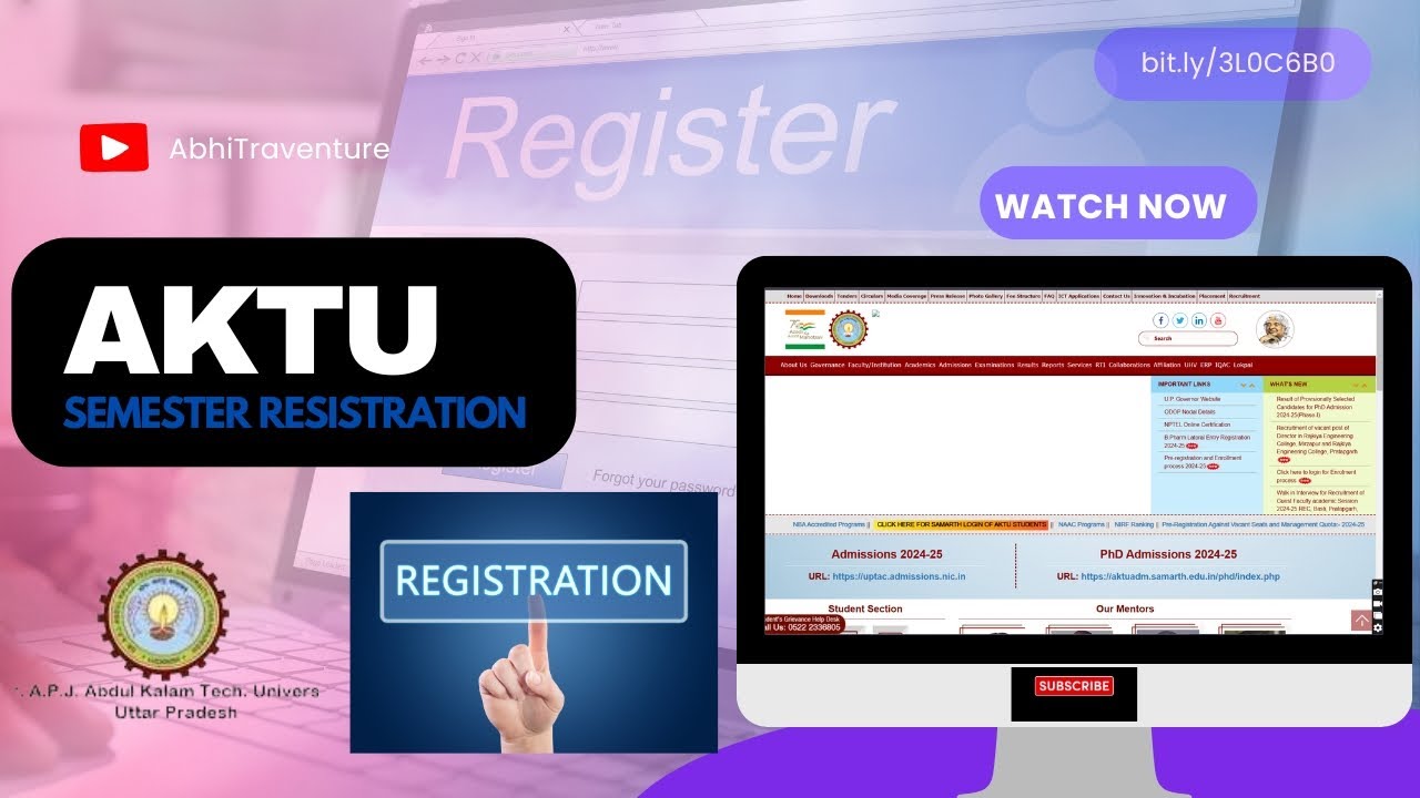 📢 AKTU Semester Registration Guide | Step-by-Step Process for All Colleges 📢 - YouTube