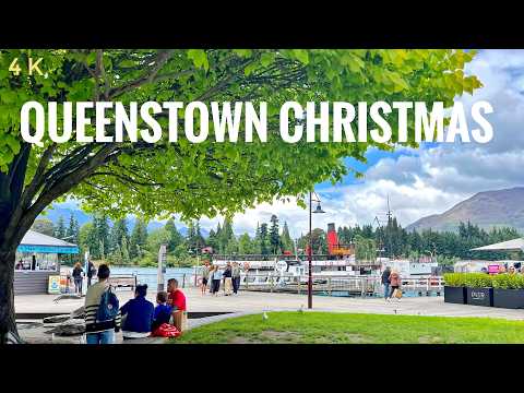 Queenstown Summer Christmas Eve Walk 2025 | NZ Ultimate Destination | New Zealand Walking Tour 4K
