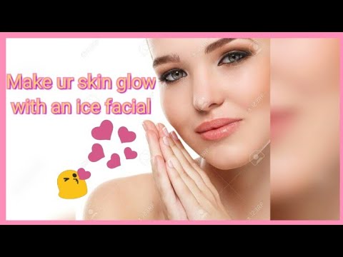How to Get Glowing skin with ice facial - YouTube