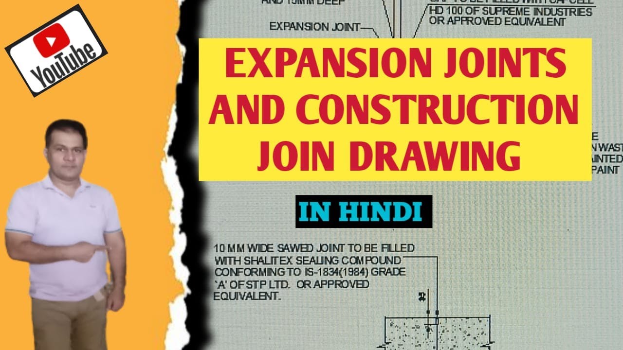 Construction and Expansion Joints Details Drawing || CEI - YouTube
