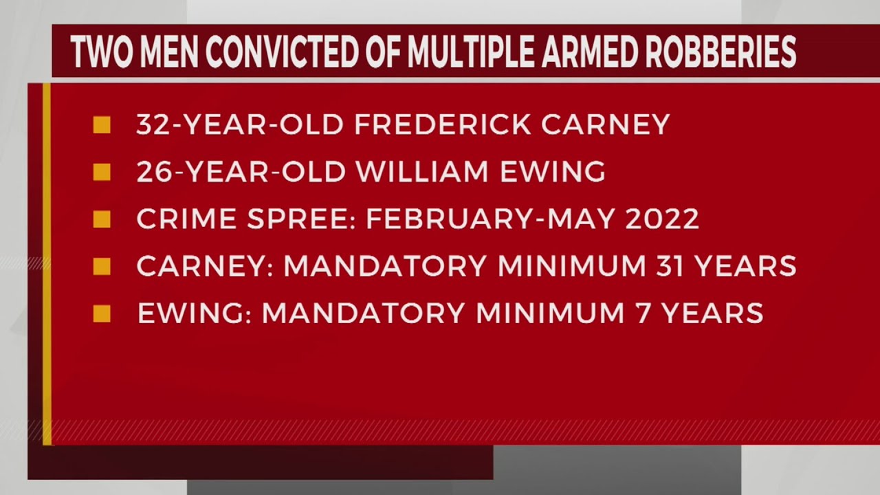 2 convicted of multiple armed robberies - YouTube