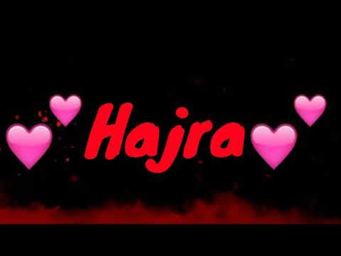 hajra name video - YouTube