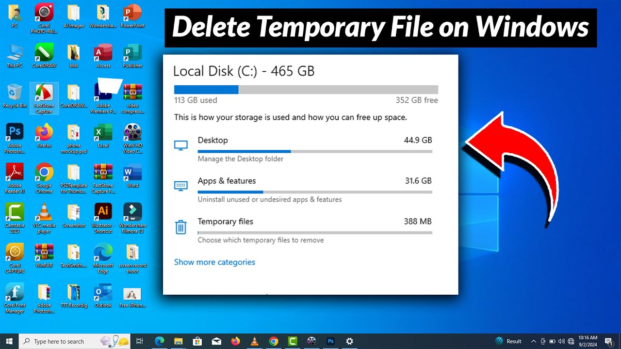 How to Enable Auto Delete Temporary File on Windows Laptop - YouTube