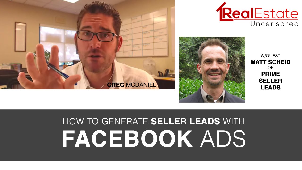 REPLAY: Real Estate Lead Generation With Facebook Ads & Adwords w/Matt ...