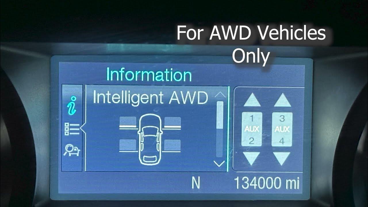 How to Enable Intelligent AWD Display Screen on 2013 Police Interceptor ...