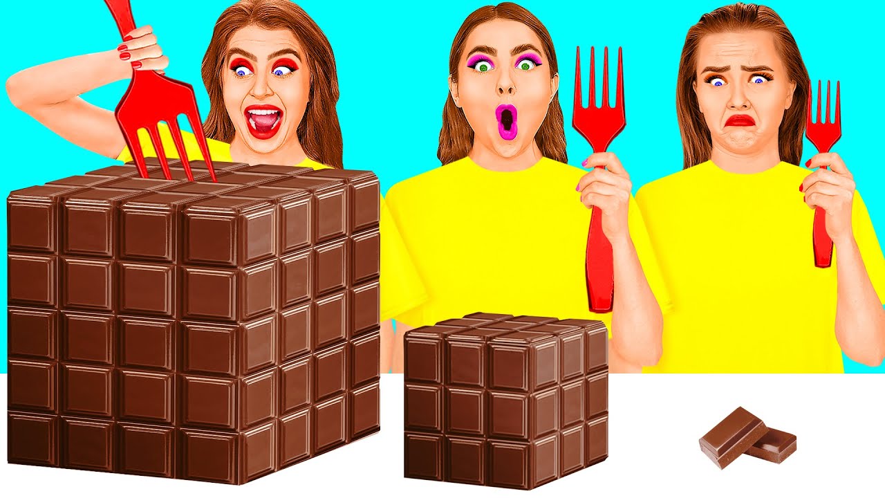 Большая, Средняя или Маленькая тарелка Челлендж | Смешные моменты от ...