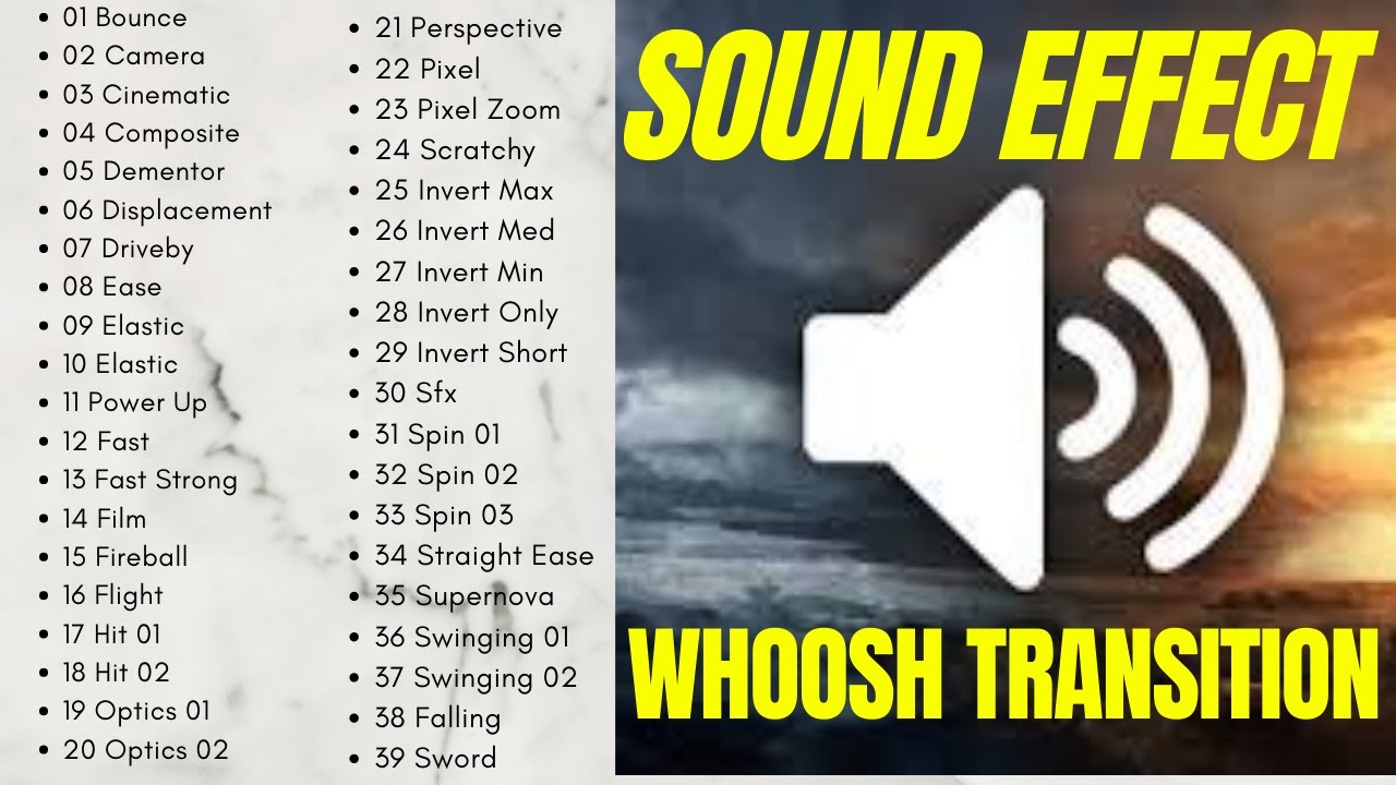 Whoosh Transition Sound Effect I Paling Banyak Digunakan 2020 I +Link ...