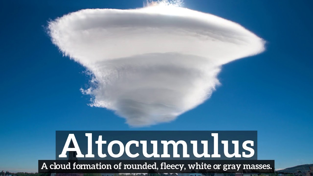How to Say Altocumulus in English? | How Does Altocumulus Look? | What ...