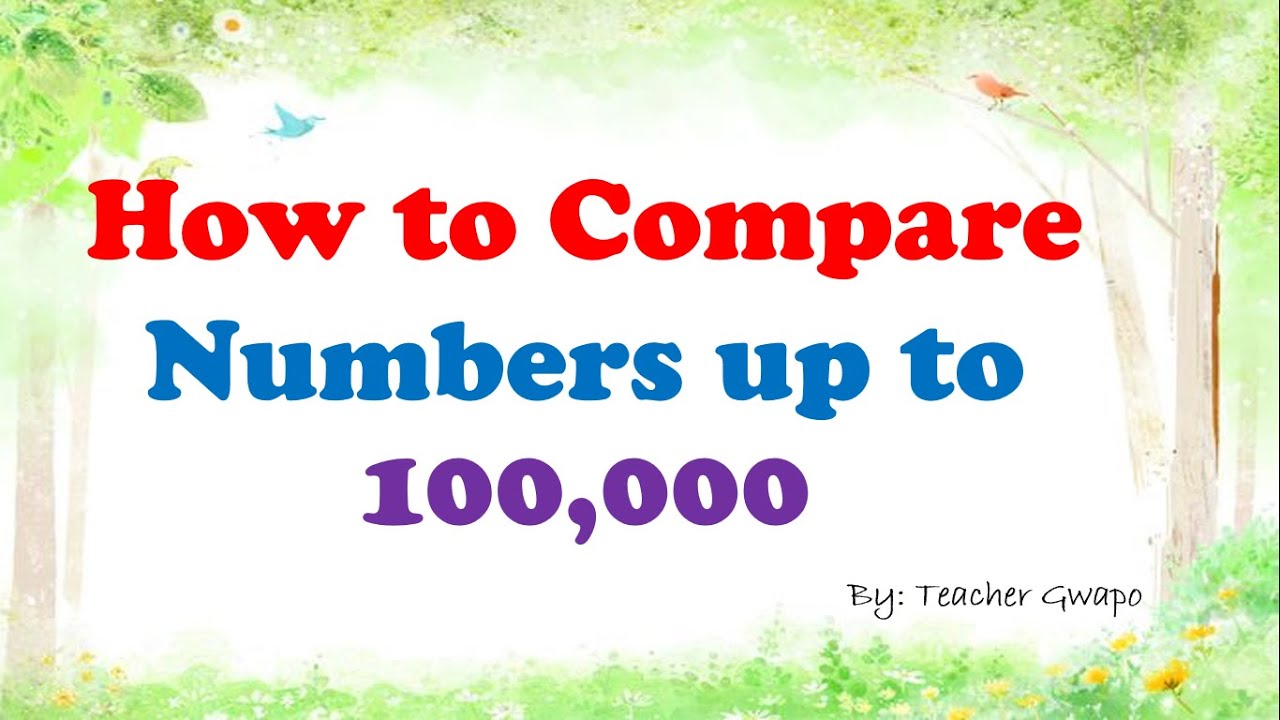Comparing Numbers up to 100,000 for Grade 3 Students by Teacher Gwapo ...