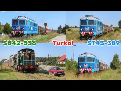 ST43-389 i SU42-536 z pociągiem Turkol "Janek" po LK 281 - YouTube