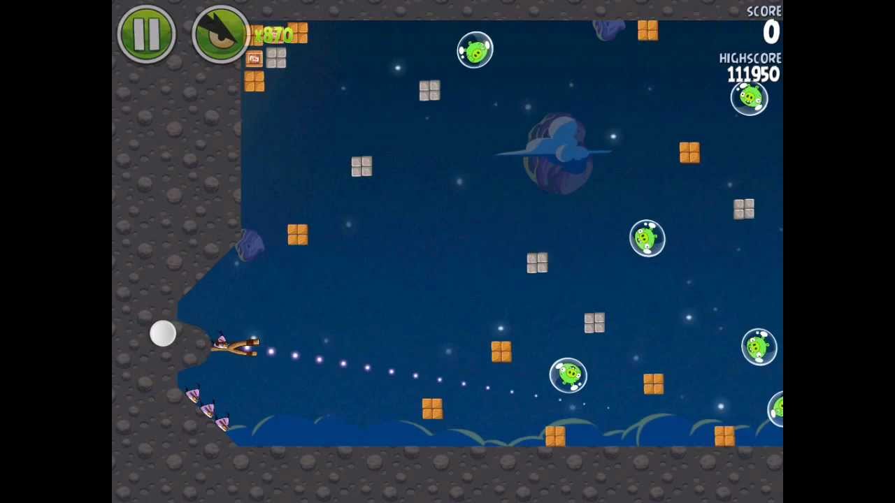 Angry Birds Space Pig Bang 1-29 Space Eagle Walkthrough - YouTube