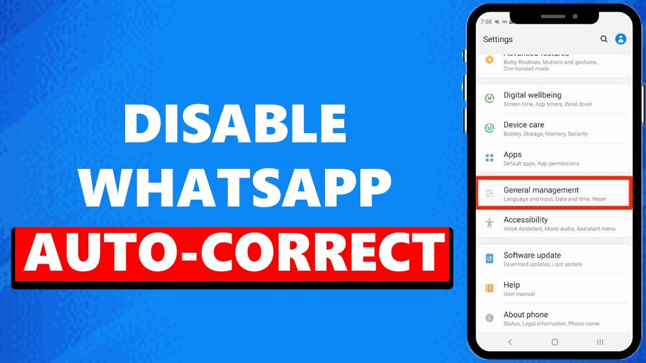 How to Disable Auto-Correct on WhatsApp - YouTube