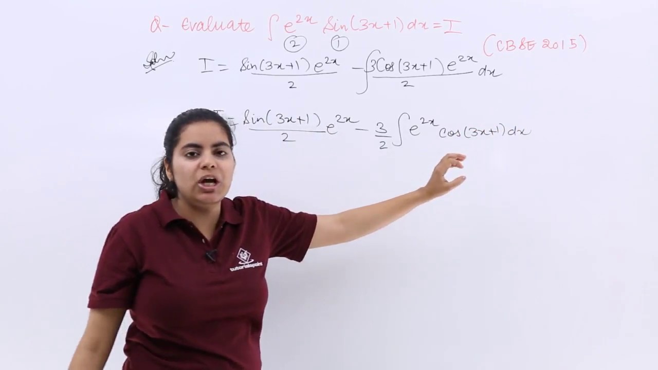 Class 12th Integral Of E 2x Sin 3x 1 Dx Integrals Tutorials