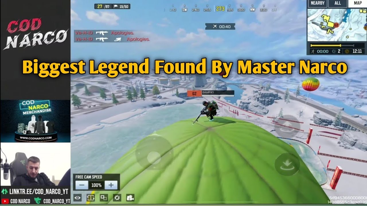 CoD Narco Spectating Biggest Legend In 360° | CoD Narco Found Insane ...