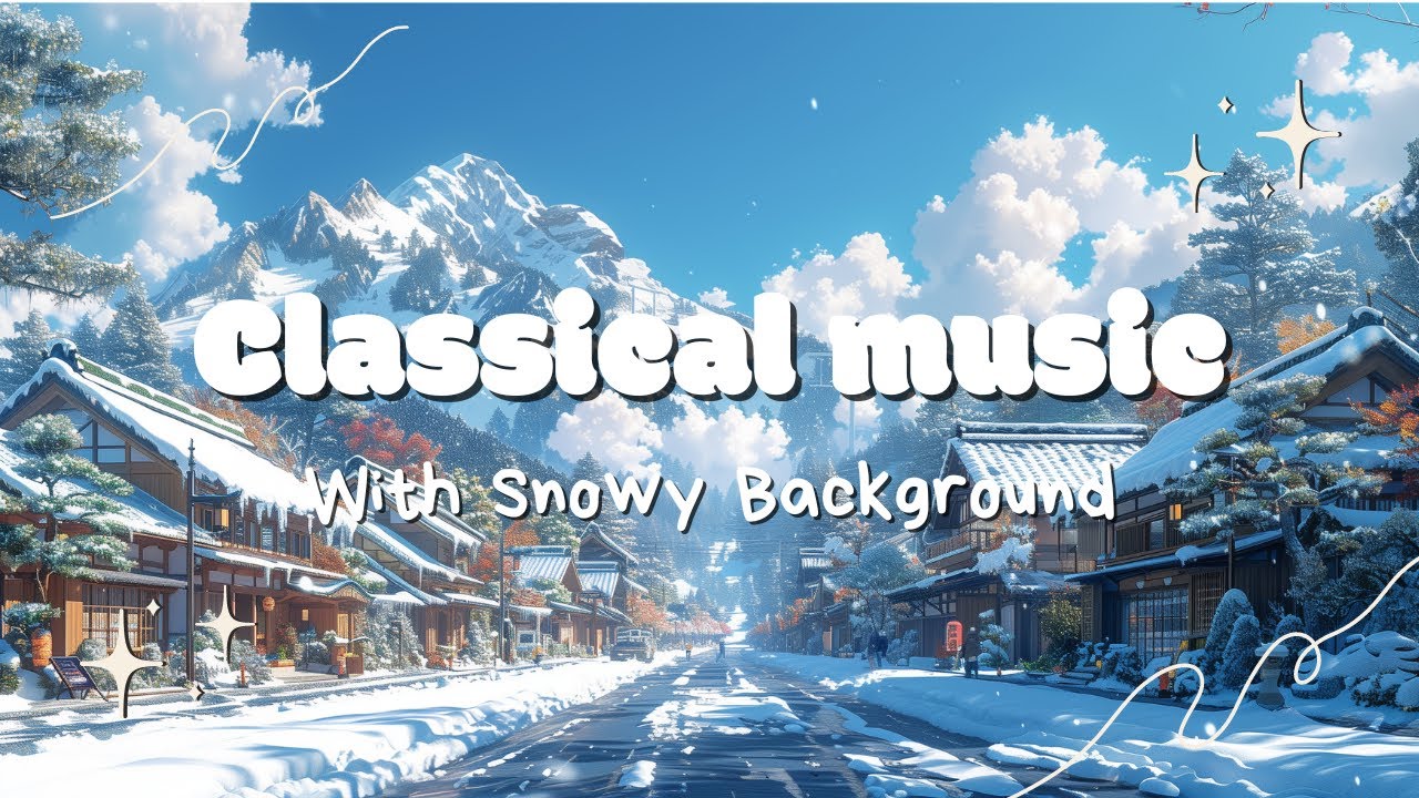 Winter Storm Ambience with Classical music background | For Sleep ...
