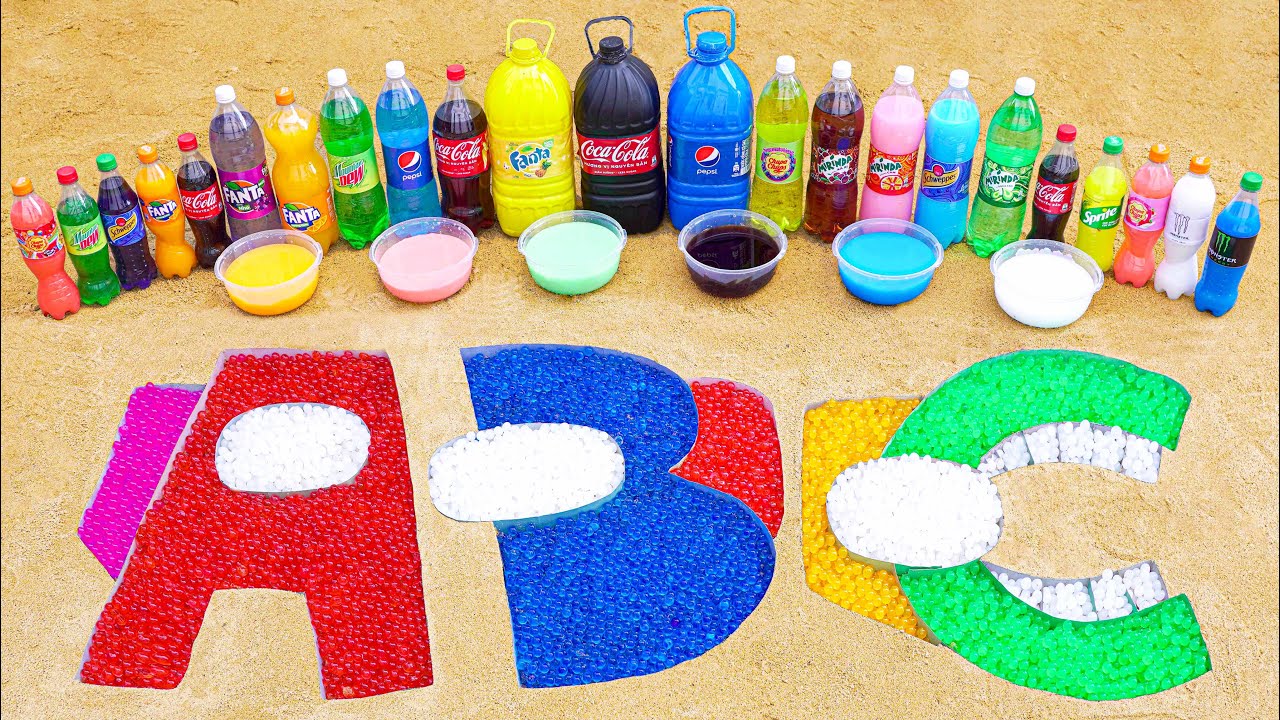 How to make Alphabet Lore ABC Among US with Orbeez, Coca Cola, Fanta ...
