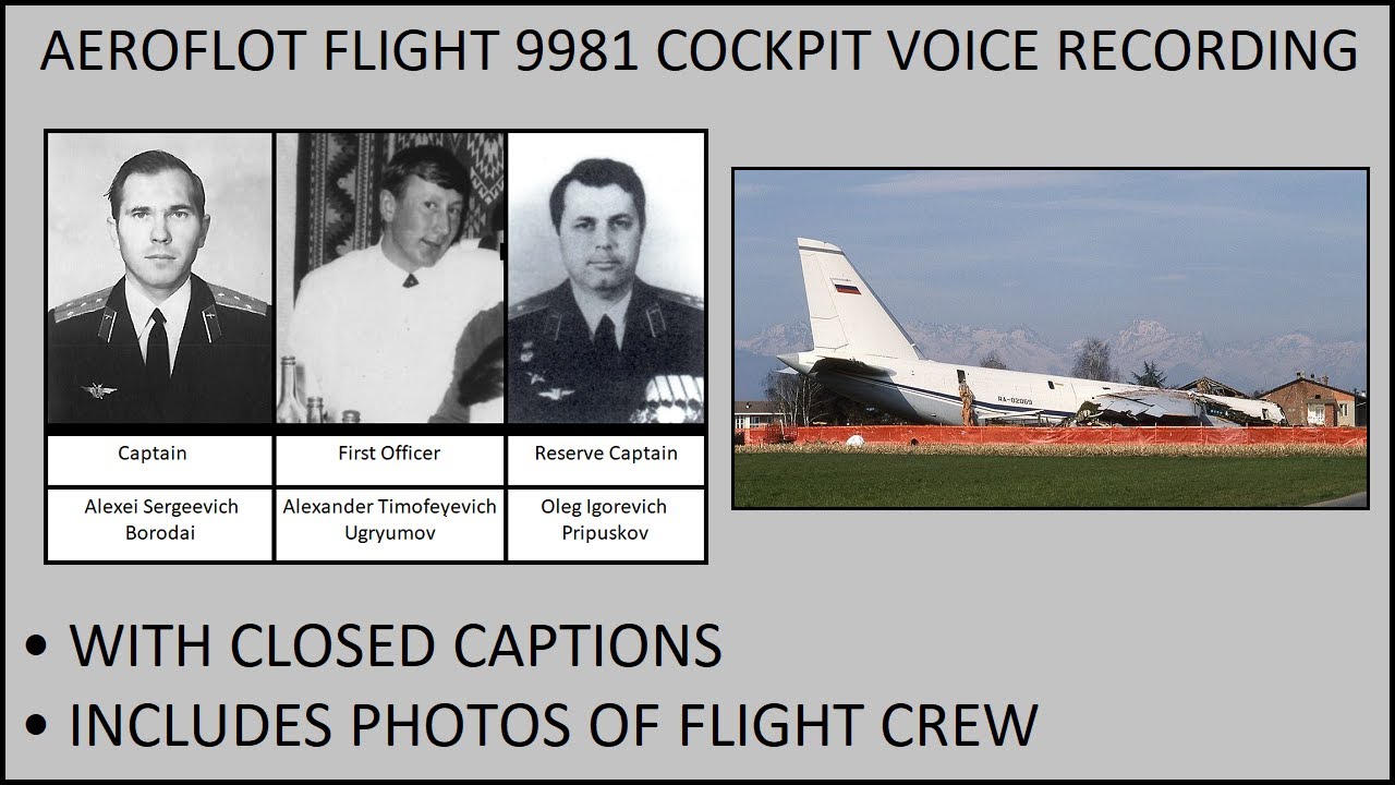 CVR - Aeroflot Flight 9981 - YouTube