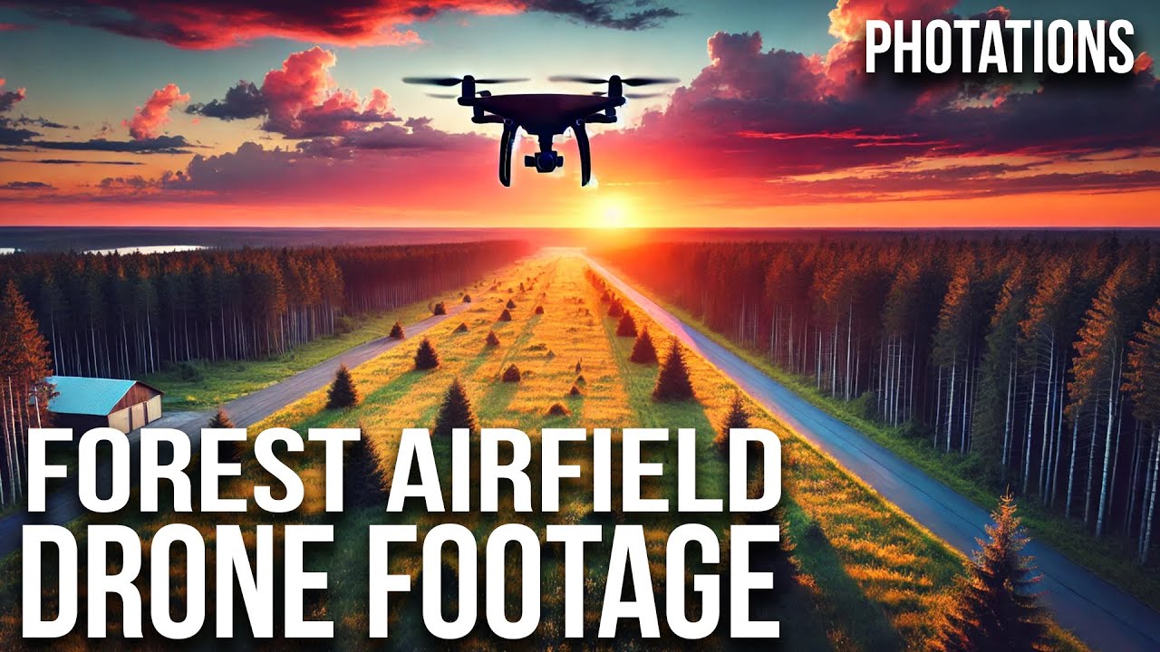 3 Hours Forest Airfield Aerial Photography - YouTube