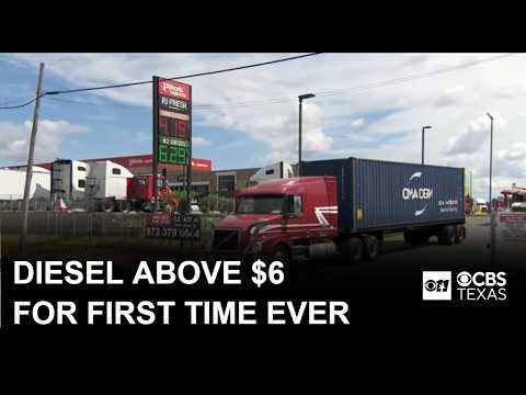 Diesel prices surpass $6 a gallon for first time in history