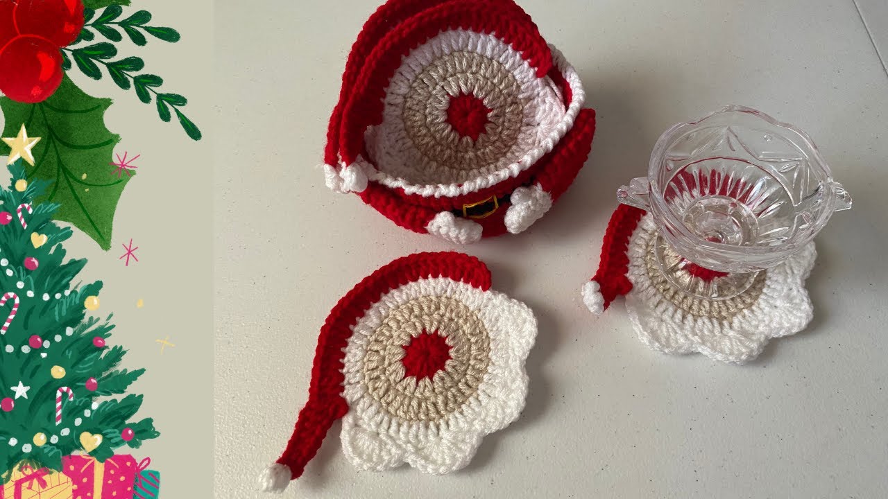 Crochet Santa Basket Tutorial | Step-By-Step - YouTube