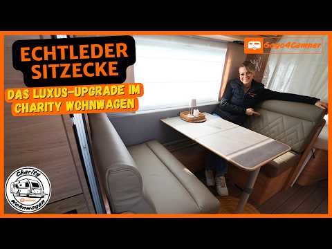 Echtleder Polster für den Charity-Wohnwagen - Luxus Upgrade aus der Polstermacherei
