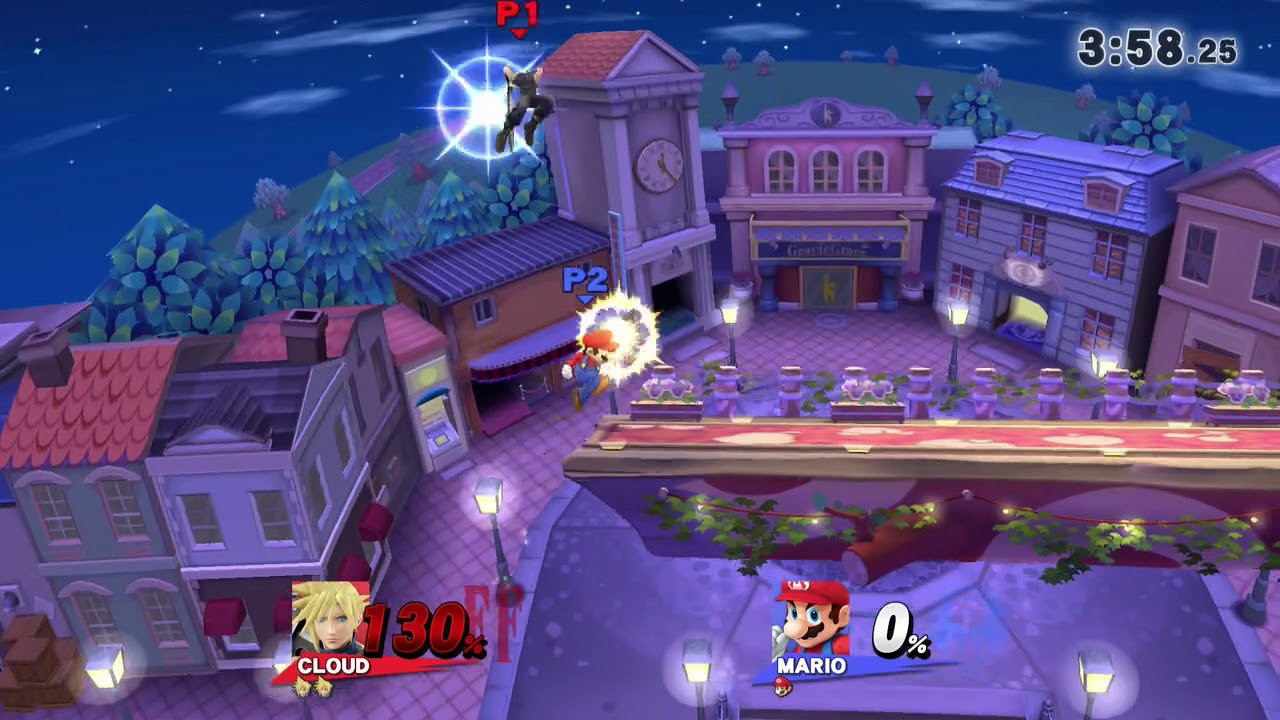 Super Smash Bros. Wii U For Glory! J-AERIAL (Cloud) VS Mario #3 - YouTube