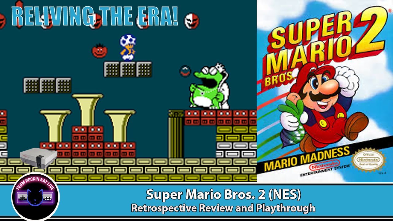 Super Mario Bros. 2 (NES) Full Playthrough Toad Only - RockinKatReviews ...