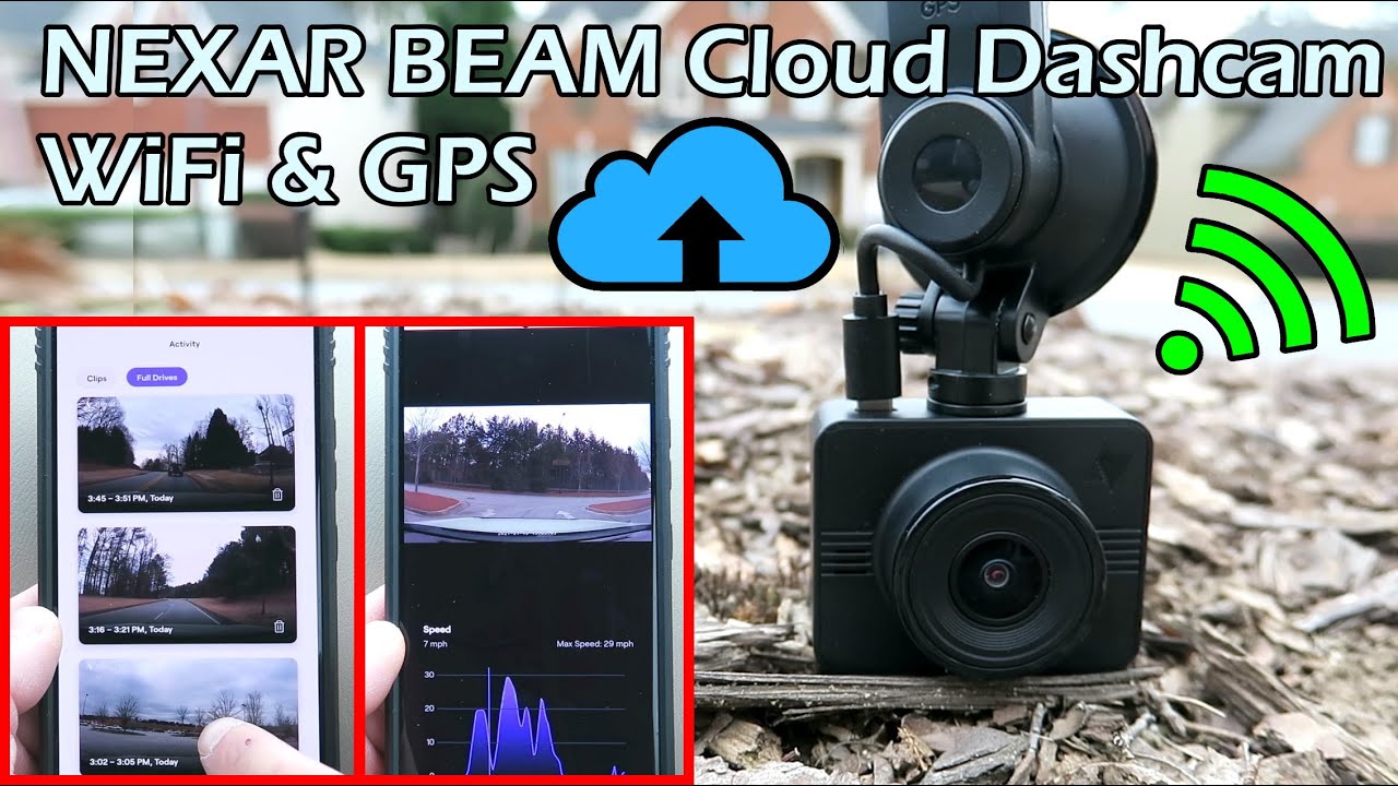NEXAR BEAM Cloud WiFi GPS Dashcam - YouTube