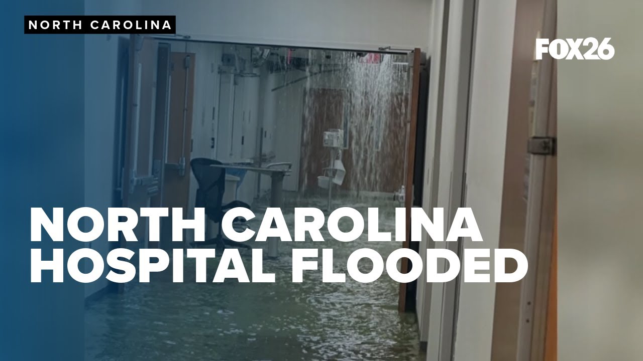 Pipe burst floods Duke Hospital - YouTube