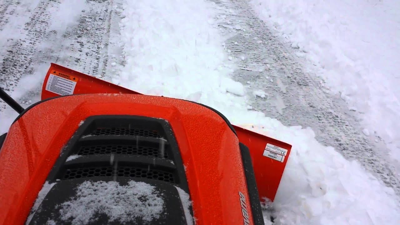 An exciting first person view of plowing snow! - YouTube