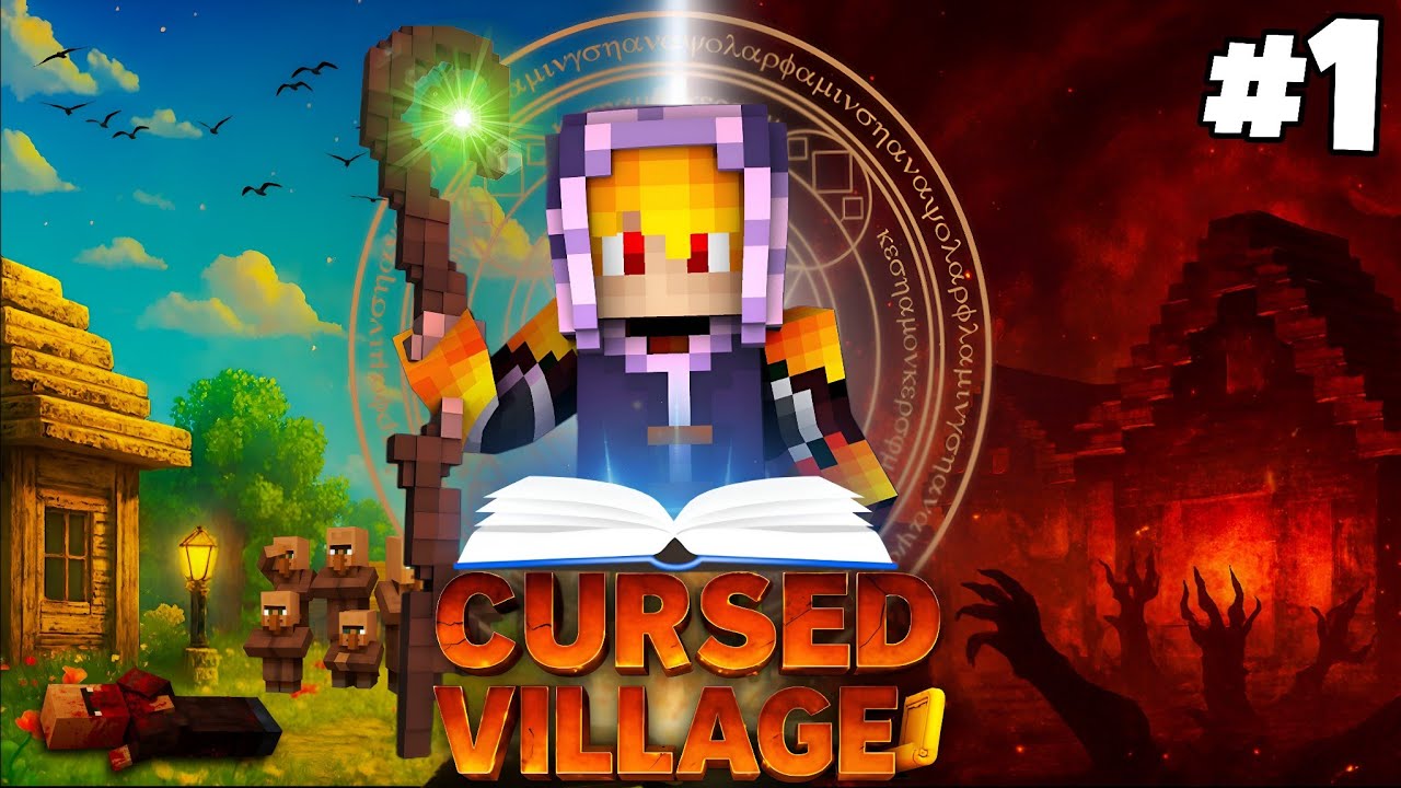 I Tried to Save a Cursed Village in Minecraft || @Mc_flame - YouTube