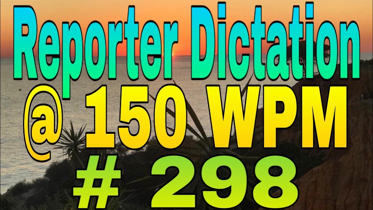 150 WPM English Dictation | Shorthand Dictation 150 WPM In English For ...