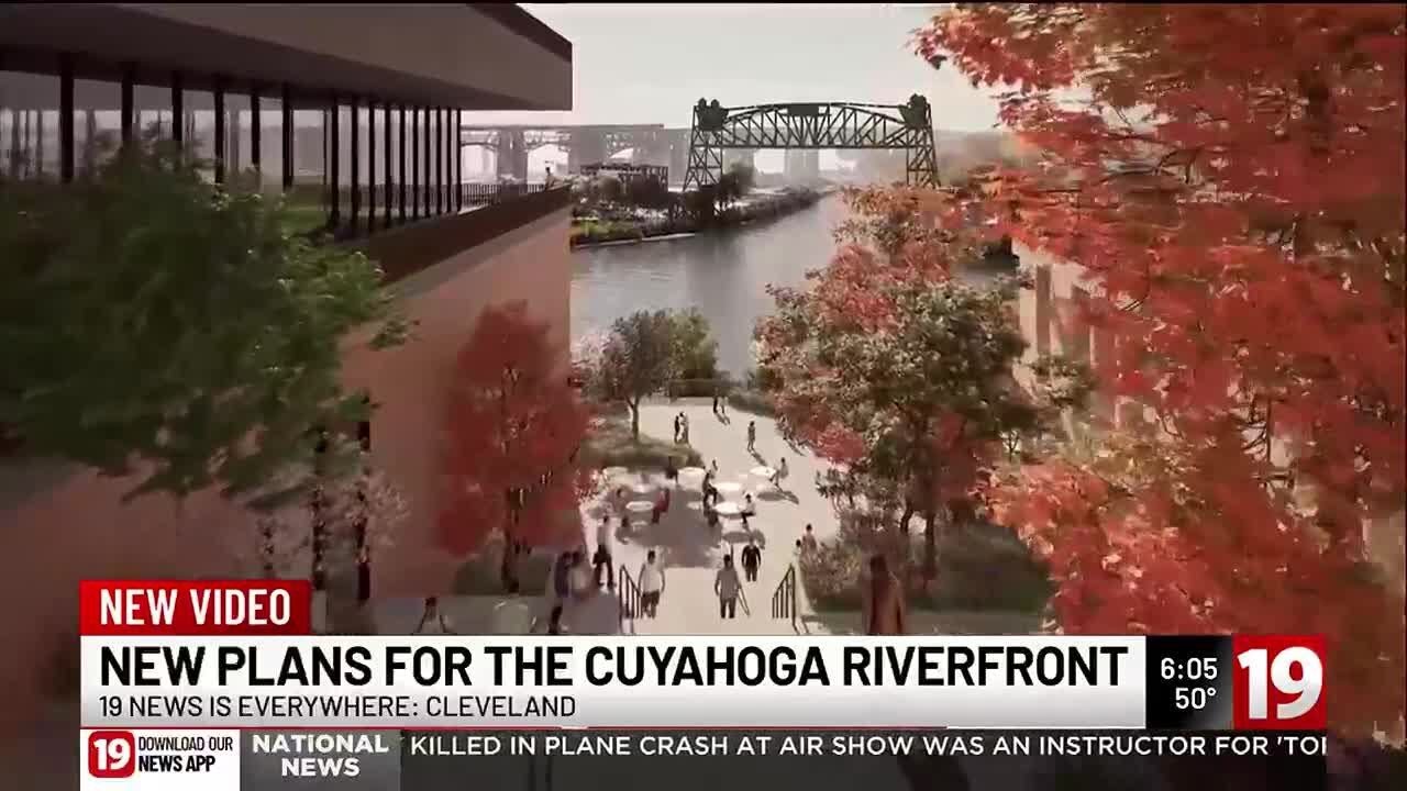 New plans for Cleveland's Cuyahoga Riverfront revealed - YouTube