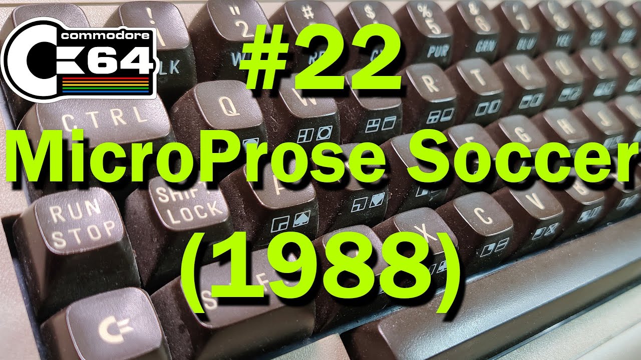 #22 MicroProse Soccer (1988) - Commodore 64 - 40 Years 40 Games - YouTube