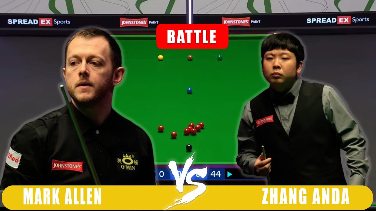 Mark Allen vs Zhang Anda - Players Championship Snooker - Snooker ...