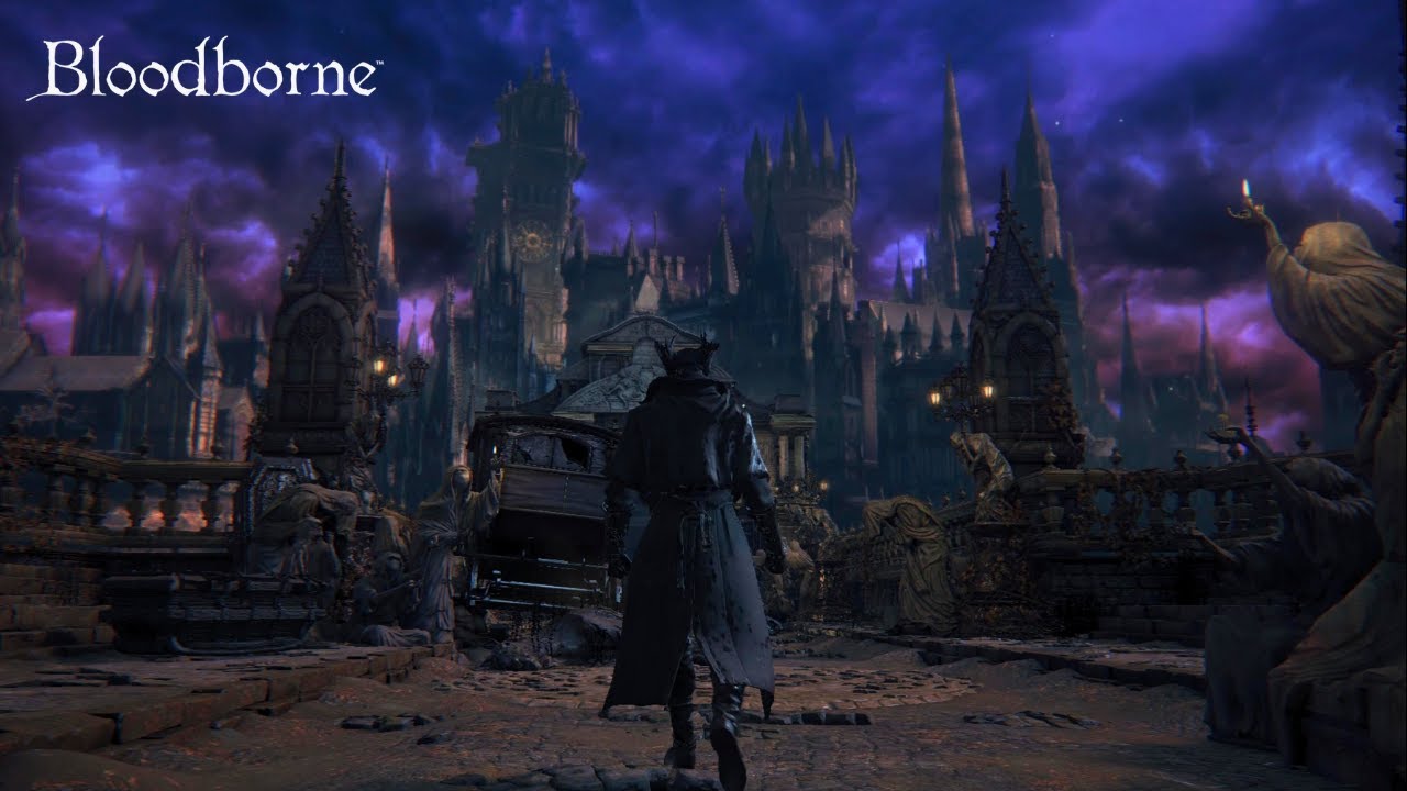 [4K] Scenic Walk in Victorian Gothic Yharnam | Bloodborne Ambience ...