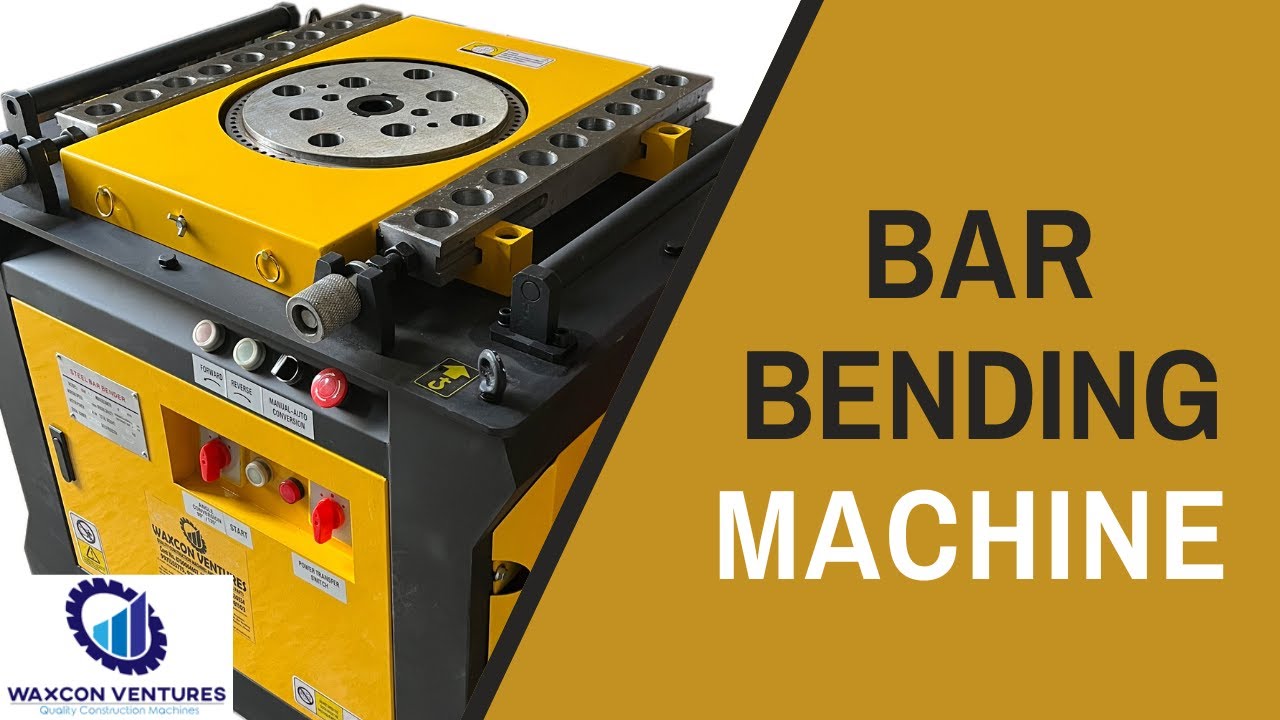 Bar bending machine - YouTube