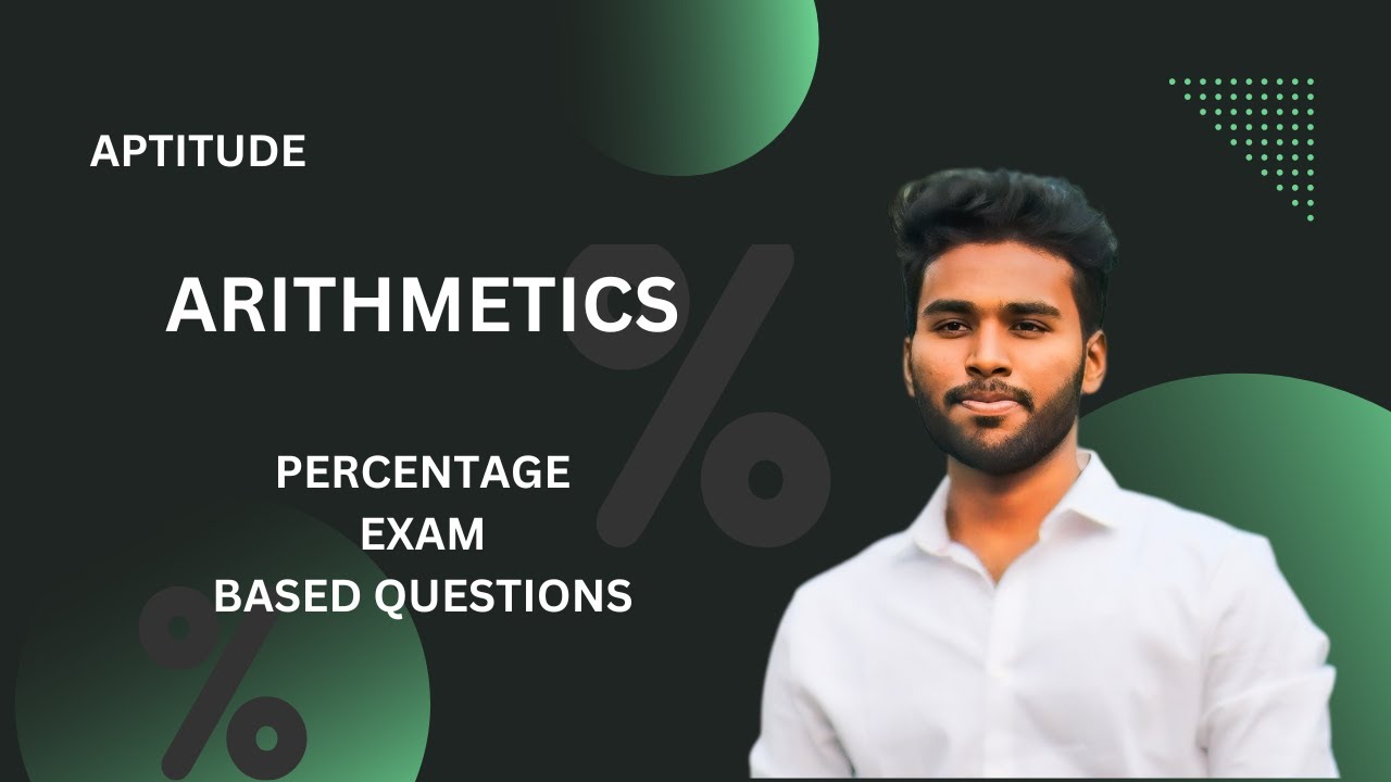 Percentage exam based questions | ARITHMETICS | APTITUDE | - YouTube