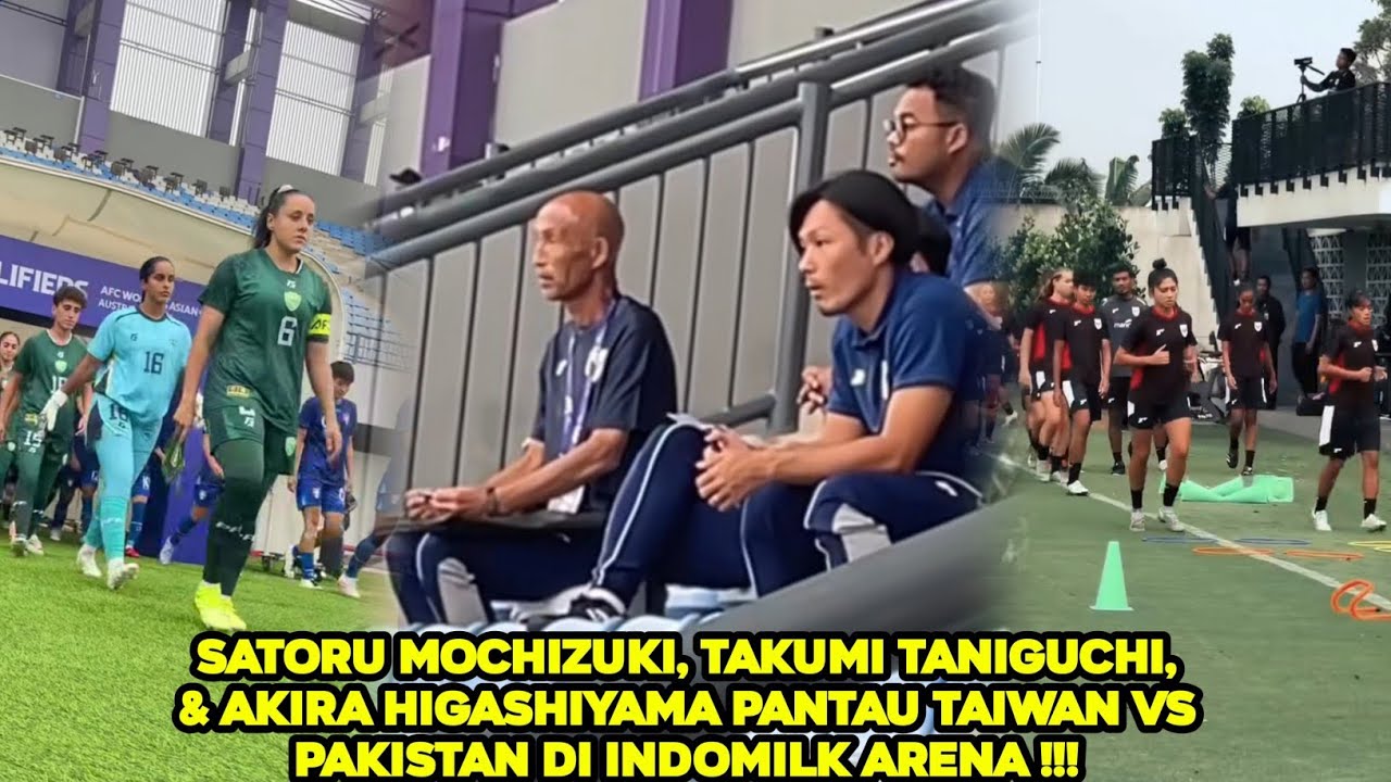 Satoru Mochizuki, Takumi Taniguchi, & Akira Higashiyama Pantau Taiwan Vs Pakistan di Indomilk ...