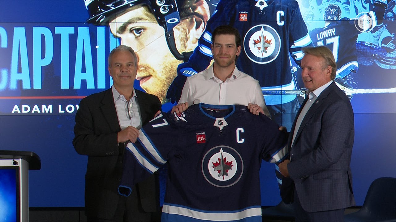 Adam Lowry announced as Winnipeg Jets Captain - YouTube