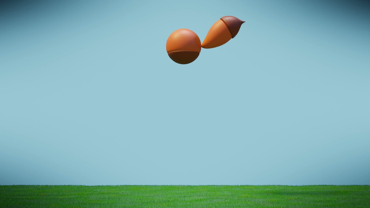 Ball bounce with tail animation - YouTube